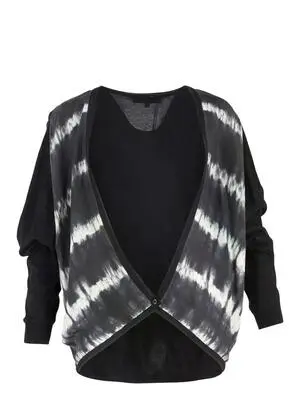 Sandro Tie-dye Cardigan - Black