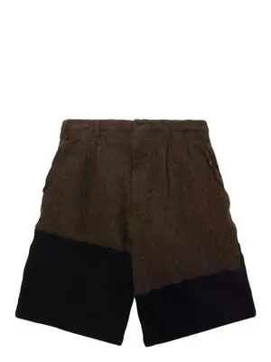 Comme Des Garçons Colour-block Shorts - Brown