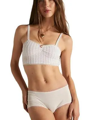 Free People Intimately Shortie Undies - Lucient White