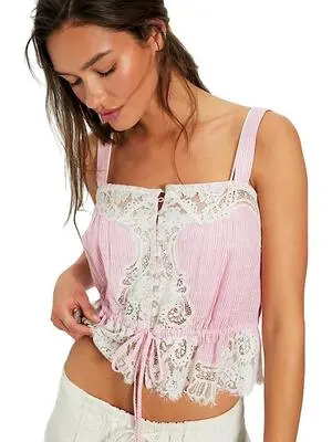 Free People Mina Tank - Pink Combo