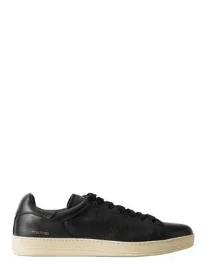 TOM FORD Warwick Full-grain Leather Sneakers - Black