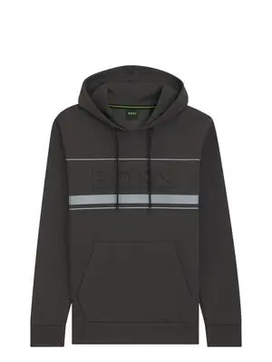 BOSS Cotton-blend Hoodie - Dark Grey