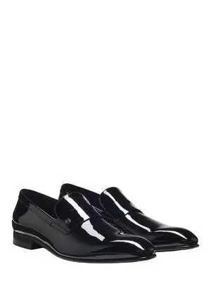 BOSS Penny Loafers In Synthetic Coated Fabric - Black