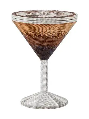 Judith Leiber Martini Espresso Crystal-embellished Clutch - Multi