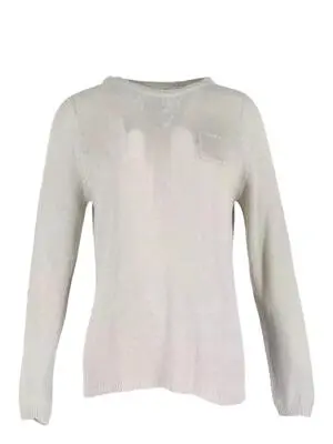 Max Mara Long-sleeve Crew-neck Sweater - Grey