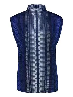 Zeus+dione Open-back Blouse - Blue