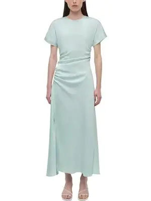 Simkhai Marabella Side-gathered Maxi Dress - Blue