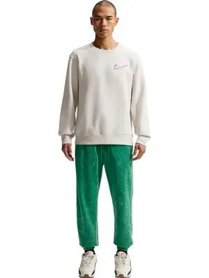 Nike Sportswear Club Washed Cuffed Fleece Pants - Green