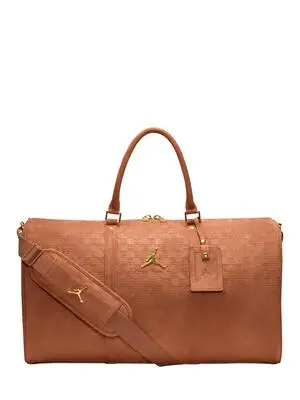 JORDAN Suede Monogram Duffle - Brown
