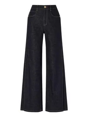 Brunello Cucinelli High-rise Wide-leg Jeans - Blue