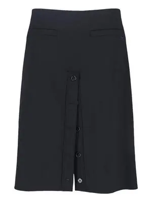 Marni Logo Midi Skirt - Black