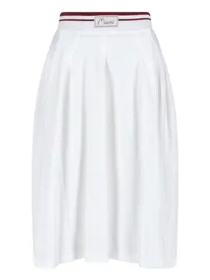 Marni Logo Midi Skirt - White