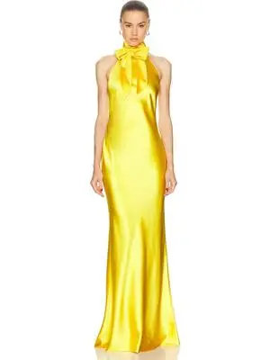 Ralph Lauren Chilton Gown - Racing Yellow