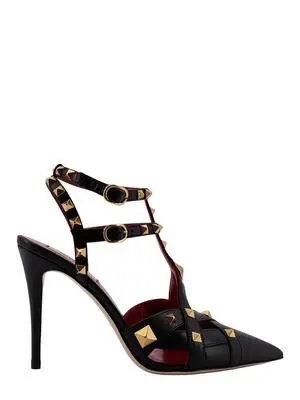 Valentino Garavani Studded Leather Pumps - Black