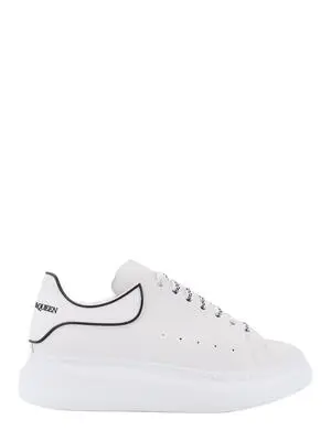 Alexander McQueen Oversized Low-top Leather Sneakers - White