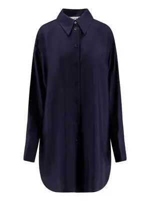RÓHE Silk Shirt - Blue