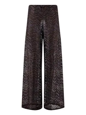Missoni Viscose Blend Chevron Trousers - Multicolor