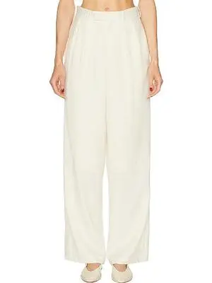 AYA MUSE Norel Wide Leg Trousers - Eggshell
