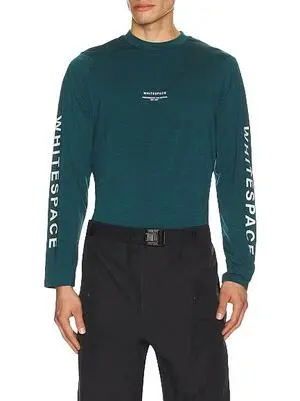 WHITESPACE Graphene Crew Neck Long Sleeve Shirt - Atlantic Deep