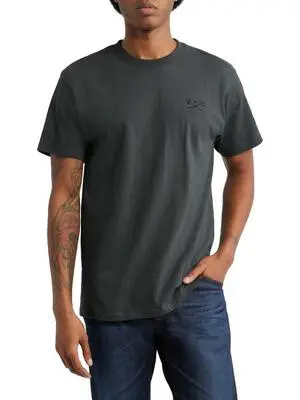 DARK SEAS Go-to V2 Embroidered T-shirt - Dusty Black