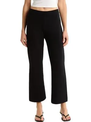 WAYF Knit Crop Pants - Black