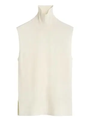 TOTEME Sleeveless Fine Turtleneck - Ecru