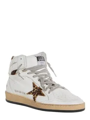GOLDEN GOOSE Sky Star High-top Sneakers - White/beige