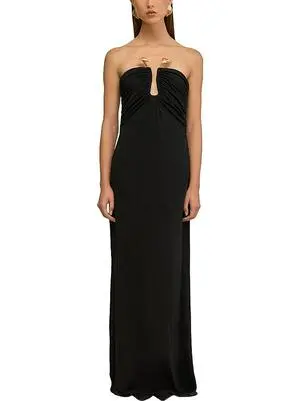Cult Gaia Emir Embellished Gown - Black