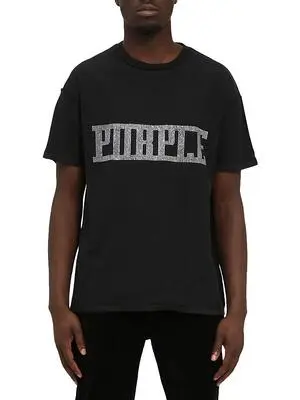 PURPLE BRAND Logo T-shirt - Black