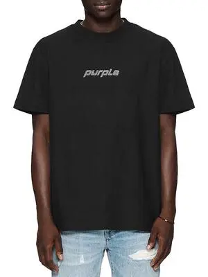 PURPLE BRAND Logo Jersey T-shirt - Black