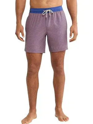 FAIR HARBOR Bayberry Swim Trunks - Red Waves