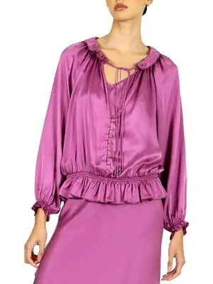SECRET PON-PON Romane Top - Plum