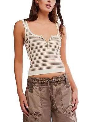 Free People Striped Cami Top - Canyon Sun