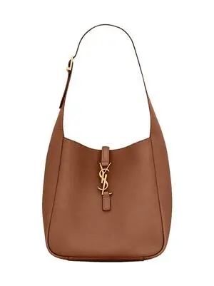 Saint Laurent Le 5 A 7 Supple Small Shoulder Hobo Bag In Grained Leather - Fox