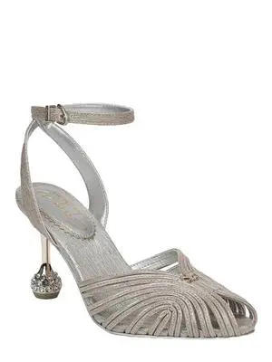 CIRCUS NY BY SAM EDELMAN Giana Peep-toe Stiletto Pumps - Champagne Silver Multi
