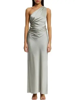 Significant Other Angela One-shoulder Gown - Sage