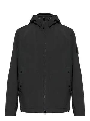 Stone Island Insulated Hooded Jacket - Black