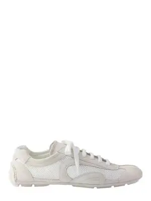 Prada Montecarlo Re-edition 2005 Suede Sneakers - White