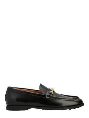 TOD'S Gold-tone Hardware Loafers - Black