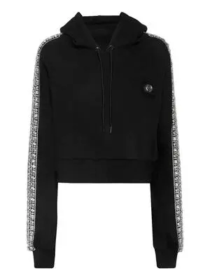 Philipp Plein Bead-embellished Hoodie - Black