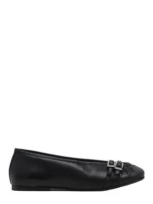 ALOHAS Buckle-detail Ballerina Flats - Black