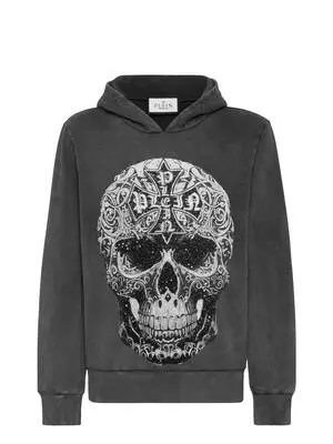 Philipp Plein Sequin Embellished Hoodie - Black