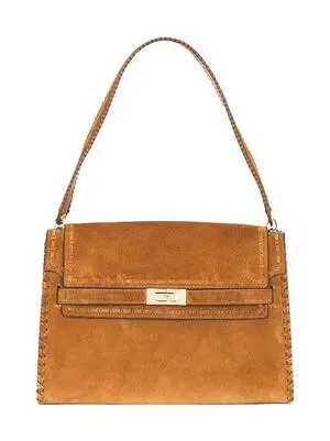 Tory Burch Lee Radziwill Large Shoulder Bag - Tan