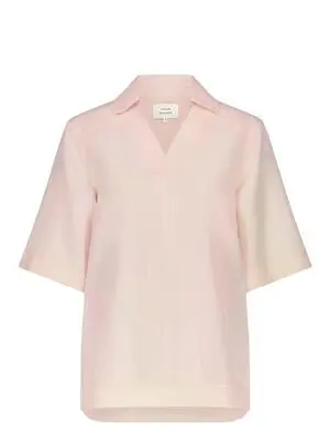 Loulou De Saison Ermo Open Neck Top - Pink