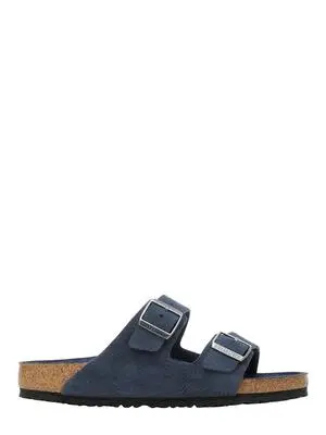 BIRKENSTOCK Arizona Soft Footbed Suede Leather Sandals - New Navy Blue Tonal