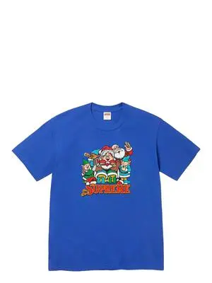 Supreme X Sean Cliver Naughty Graphic-print T-shirt - Blue