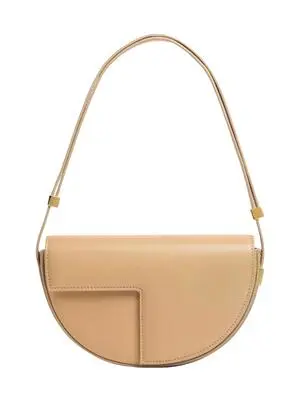 Patou Le Petit Logo-patch Shoulder Bag - Neutrals