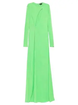 TOM FORD Cut-out Long-sleeve Maxi Dress - Green