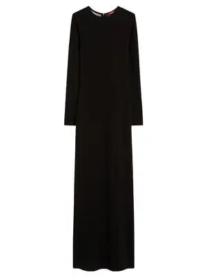 Max Mara Viscose Yarn Maxi Dress - Black