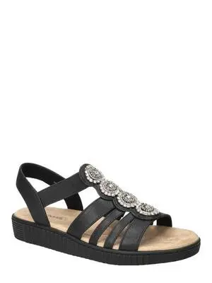EASY WORKS BY EASY STREET EASY STREET Samira Embellished Sandal Black
